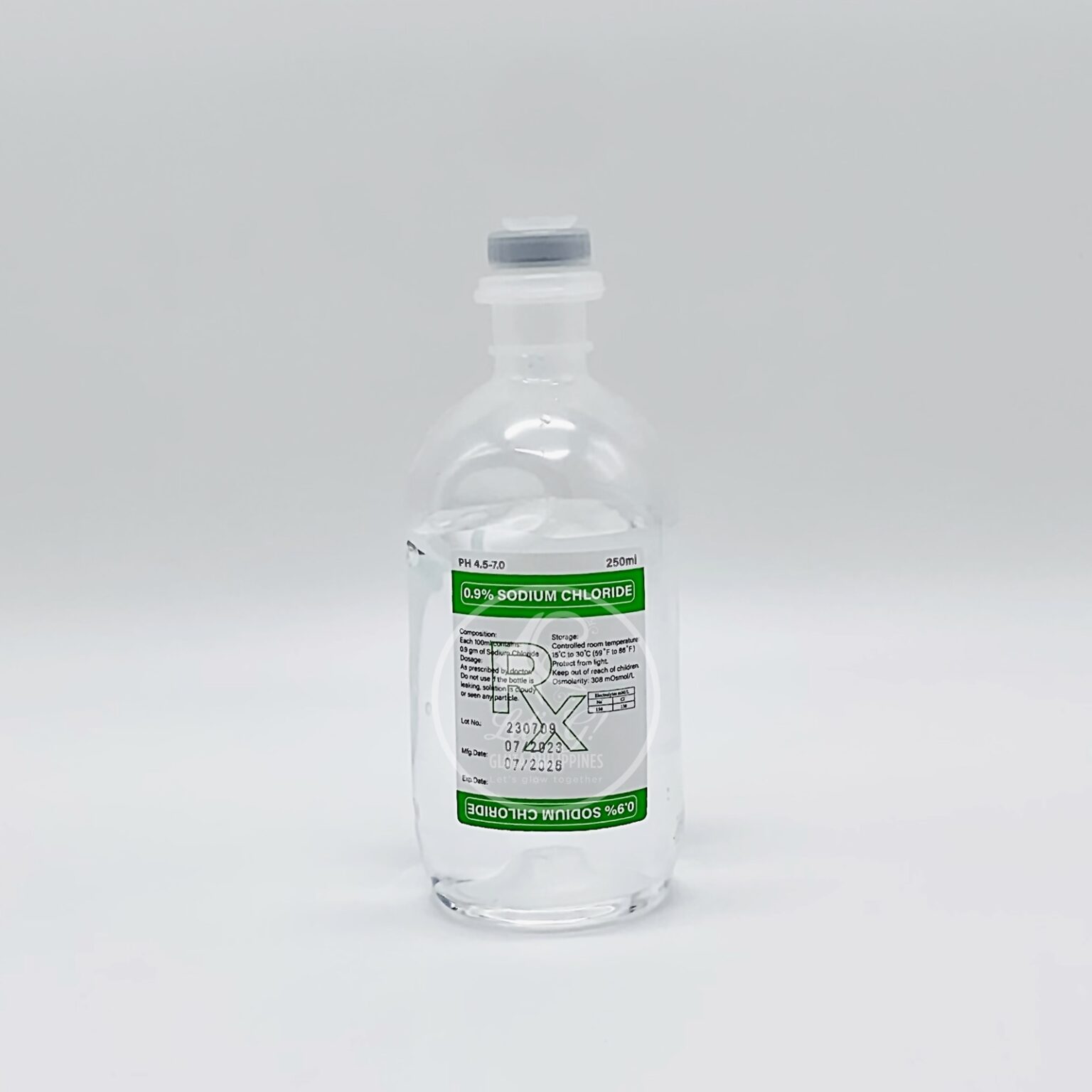 Plain Normal Saline Solution (PNSS) 100ml - Let's G Gluta Philippines